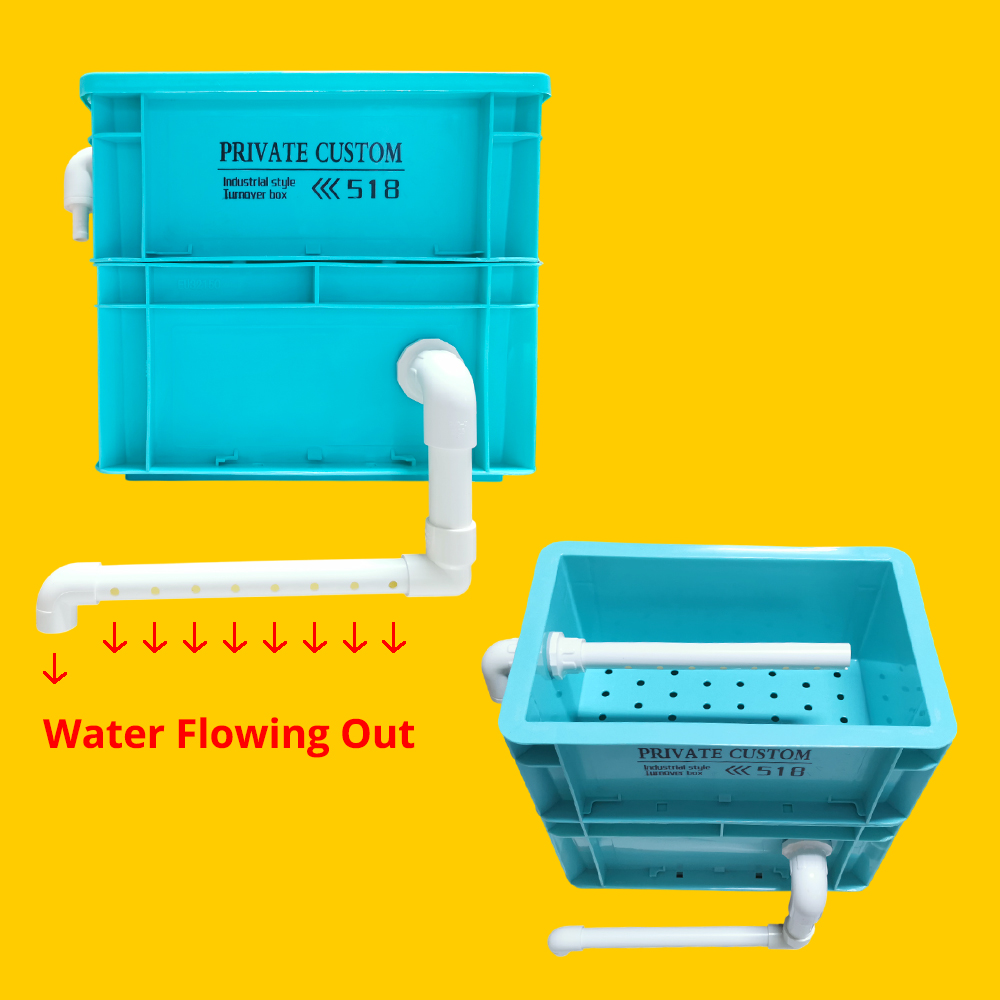 Aquarium Filter Box 2-Tier Rainfall Filter Box Indoor Outdoor Aquarium ...