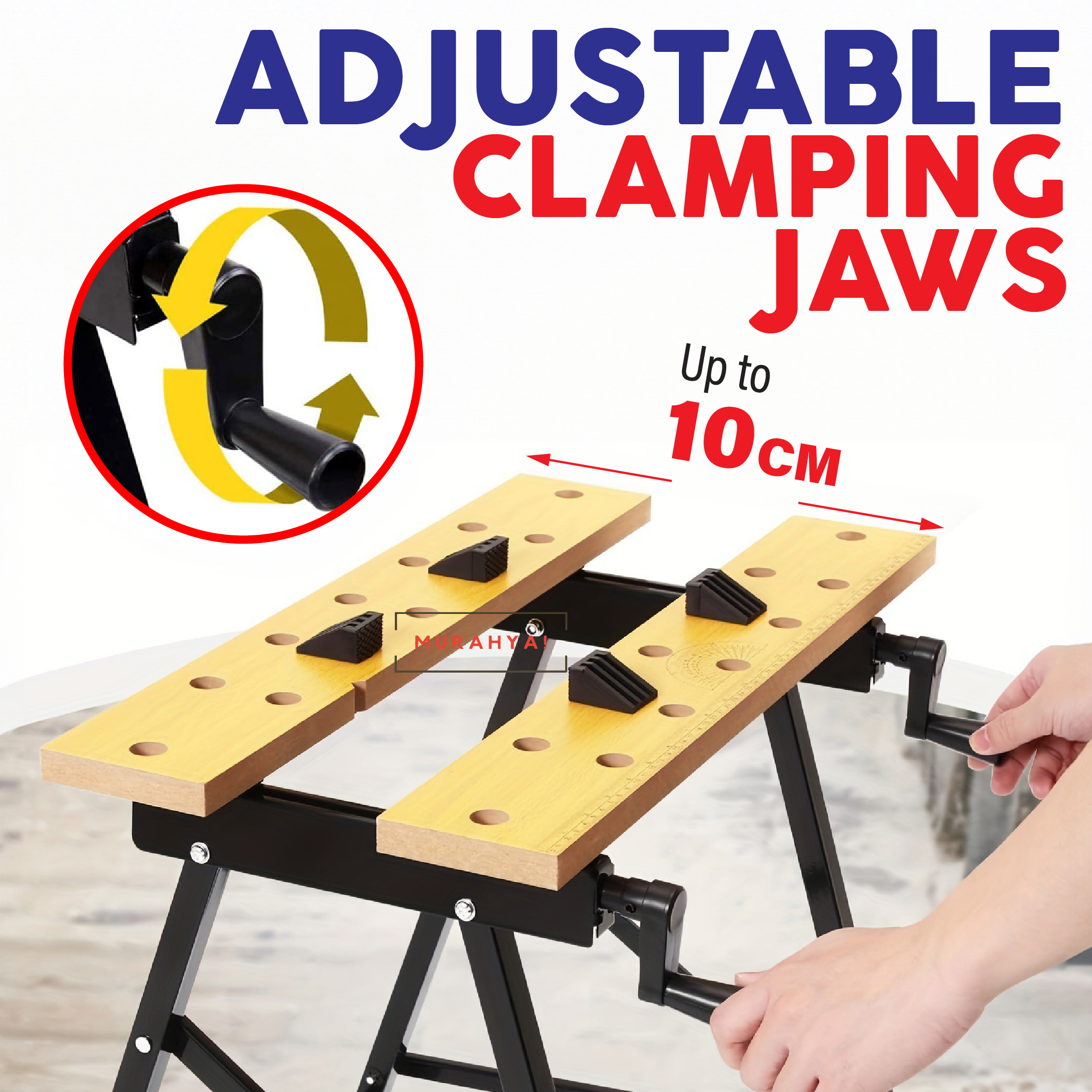 Workbench Table Portable Working table Adjustable work bench workshop ...