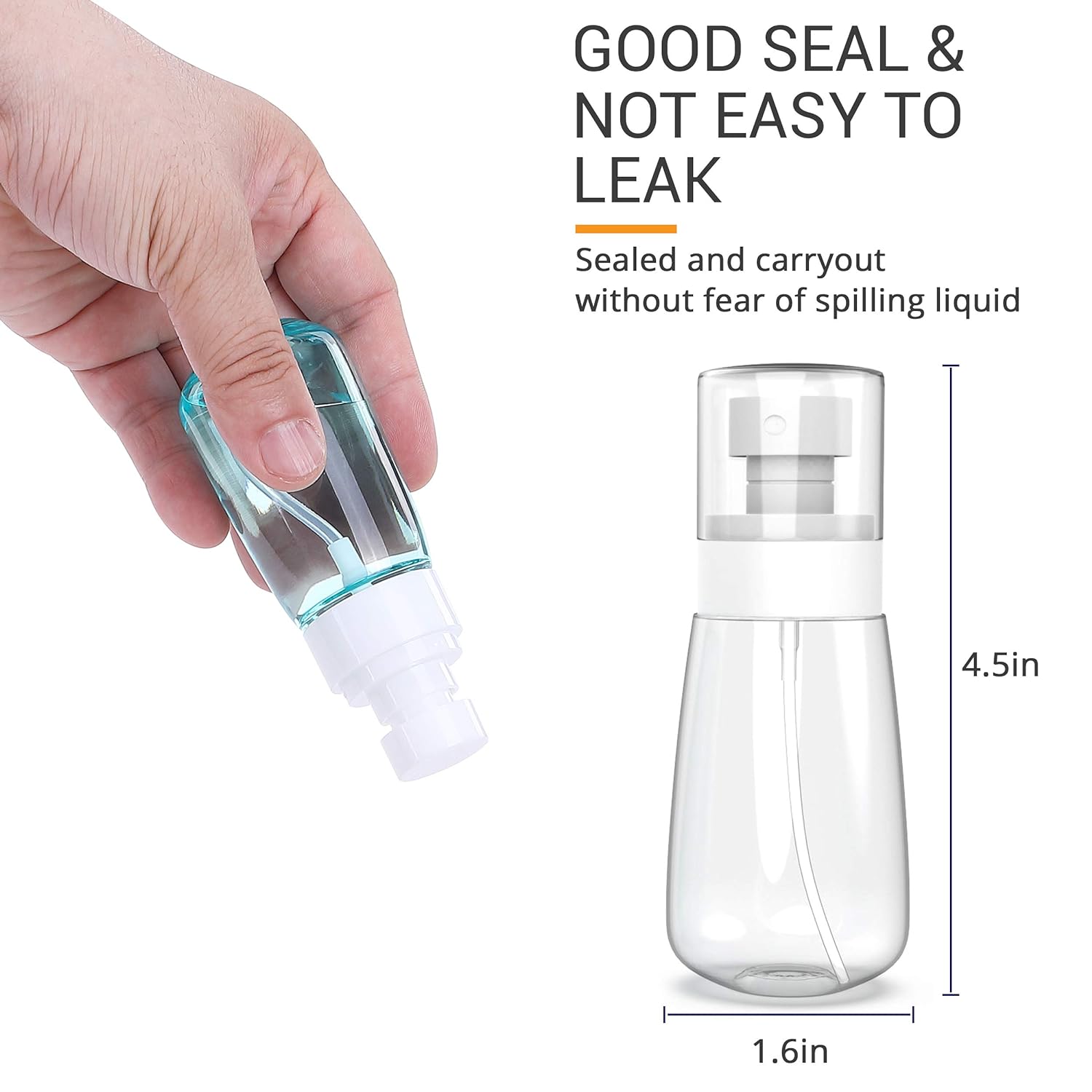 Small Spray Bottle, Travel Size Spray Bottles Refillable Fine Mist Hair ...