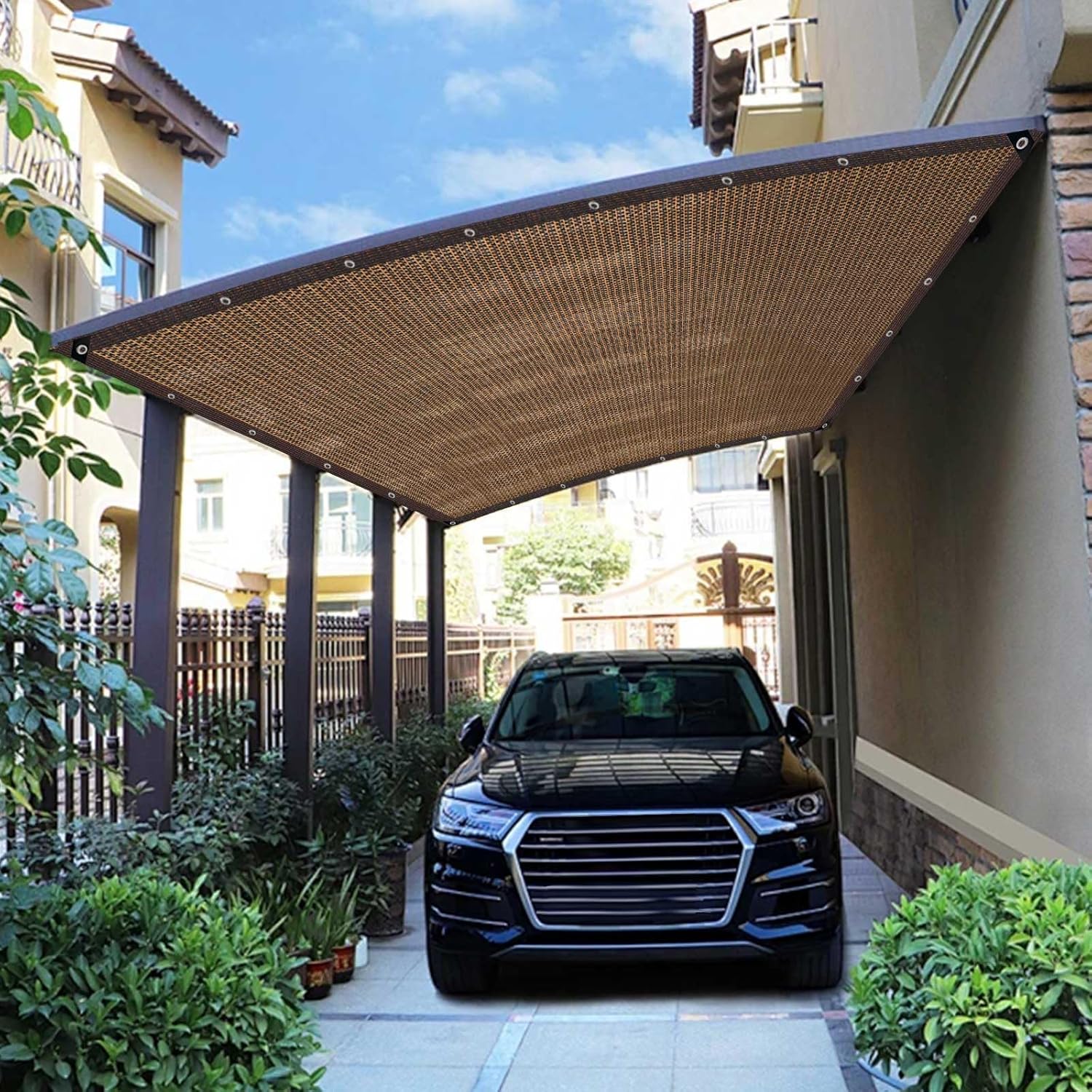 Anti UV Sunshade Net Car Roof Cover Garden Patio Pool Shade Sail ...