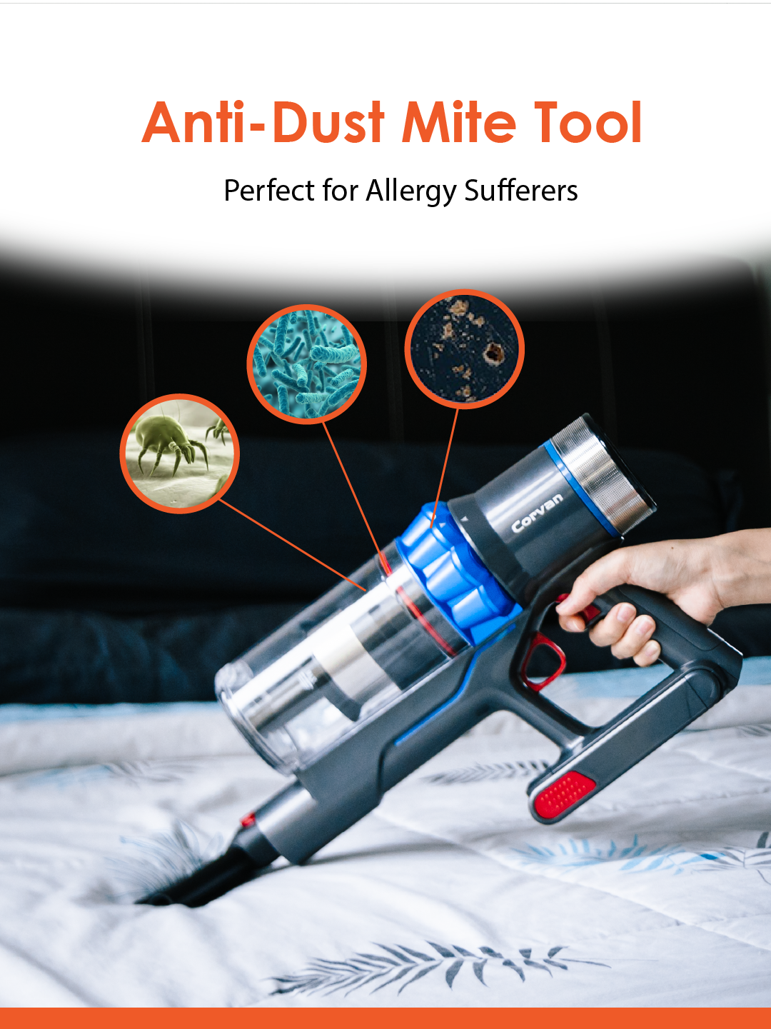 Corvan K18 2-in-1 Cordless Vacuum Cleaner & Wet Mop | Strong 201AW ...