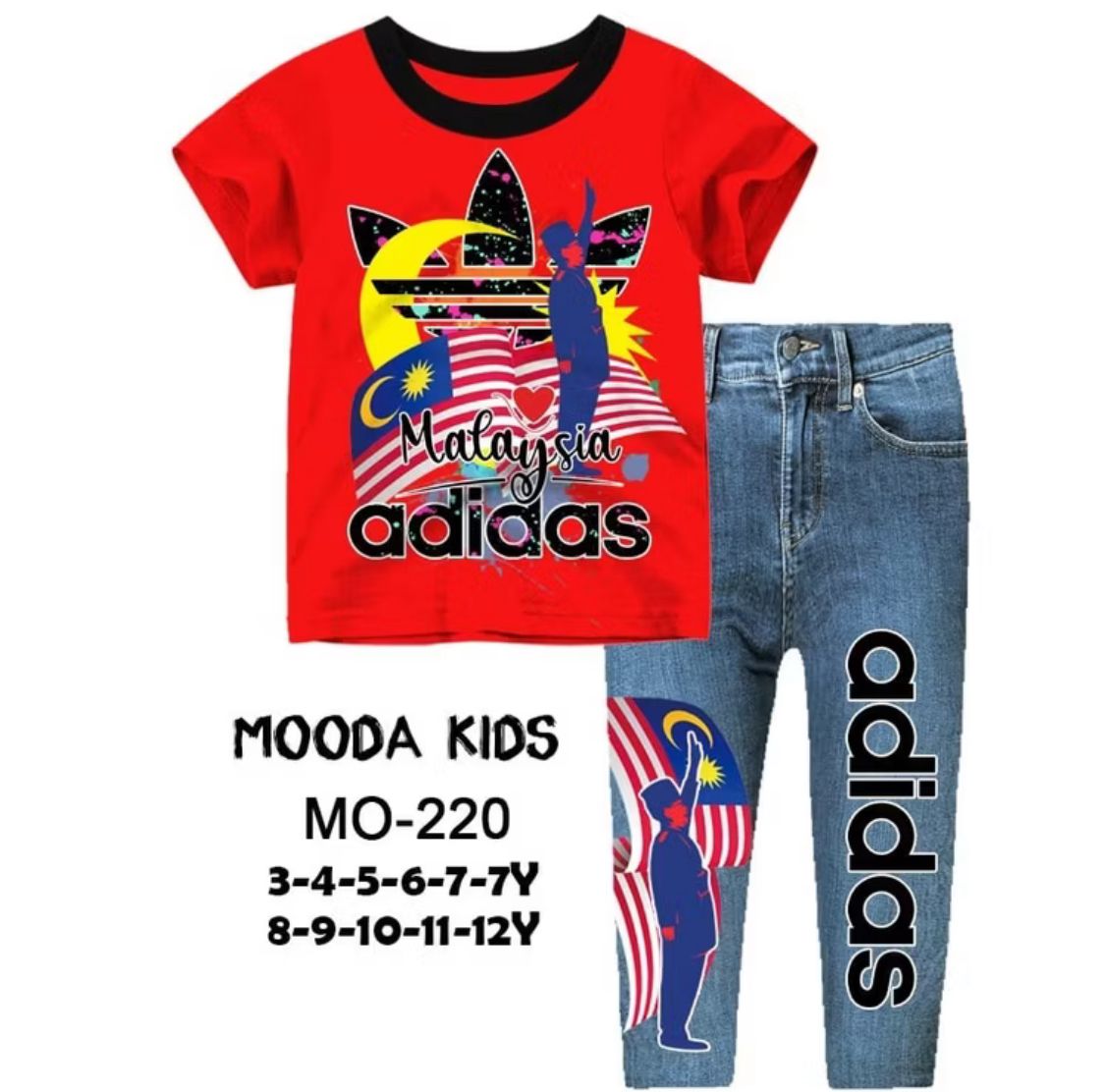 5.5 CLEARANCE MOODA KIDS MERDEKA DESIGN FOR BOY AND GIRL | Shopee Malaysia