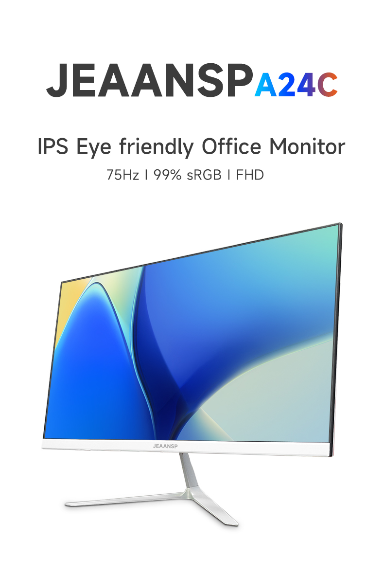 JEAANSP Monitor 19/22/24 Inch Computer Monitor Full HD Frameless Gaming ...
