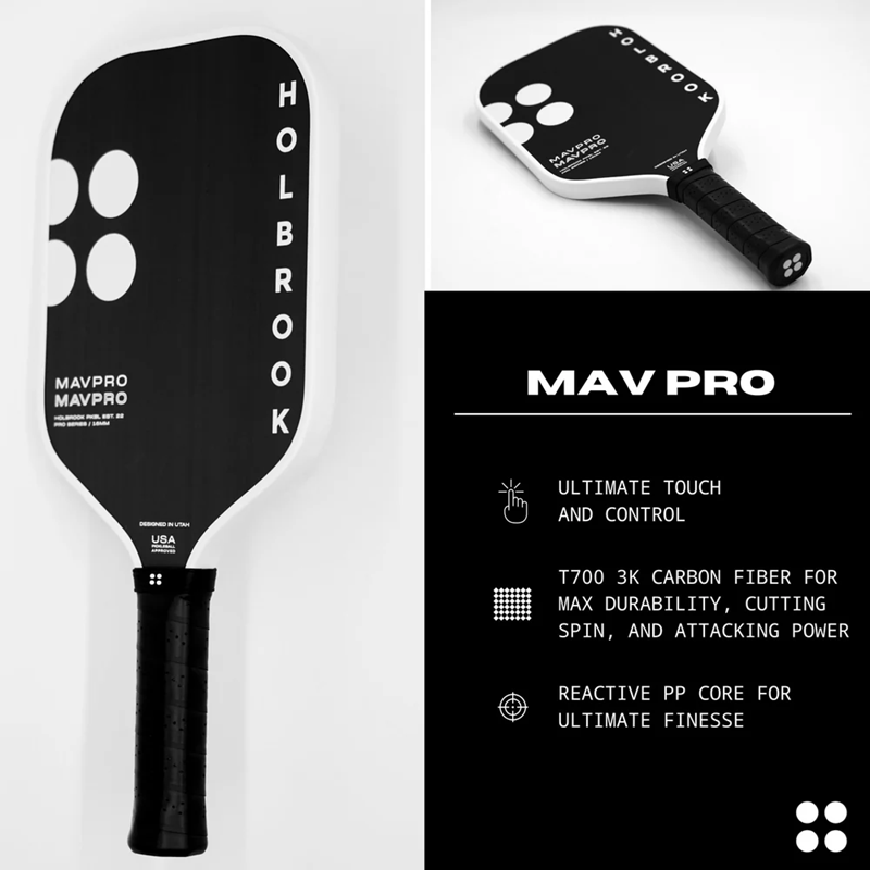 Holbrook Mav Pro 2.0 Pickleball Paddle - White / Pink (16mm) | Shopee ...