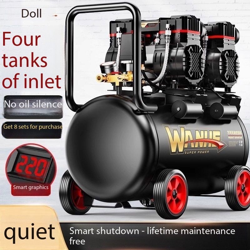 NEW HOT Air Compressor 60L, Oilless Air Compressor Oil Free Air ...