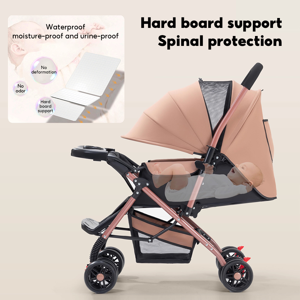 Baby Stroller Foldable 2 Way Stroller Baby Travel Can Sit and Lie Lightweight Newborn Kereta ...