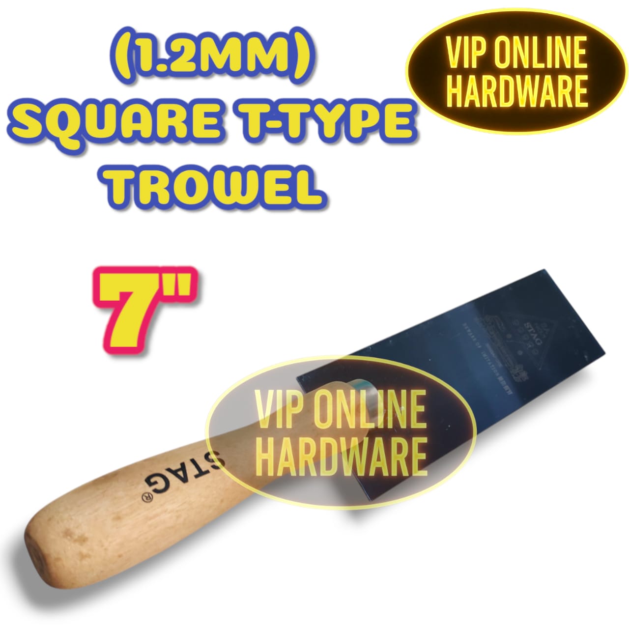 (1.2MM) SQUARE T-TYPE TROWEL / 6'' X0.8MM SQUARE T-TYPE TROWEL | Shopee ...