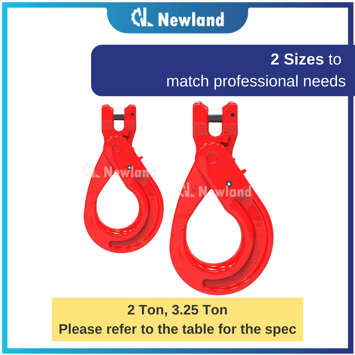 Safety Crane Hook / Eye Hook / Clevis Hook with Latch (Self Locking ...