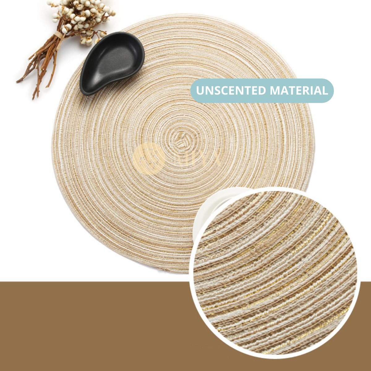 Alas Pinggan Meja Makan Table Mat Placemat Dining Table Round Shape ...