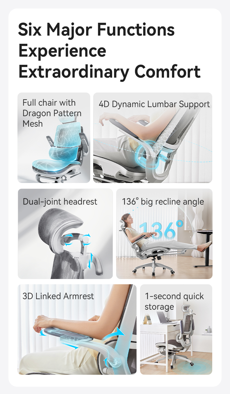 SIHOO M59AS Ergonomic Office Chair Mesh Gaming Chair With Holder ...