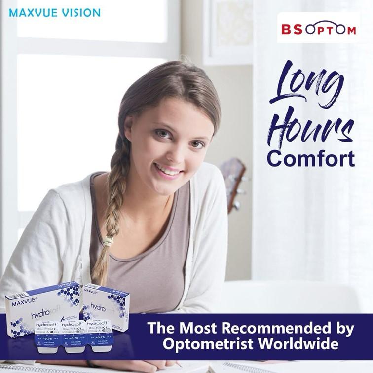MAXVUE Hydrosoft Monthly Clear Contact Lenses (2pcs) | Shopee Malaysia