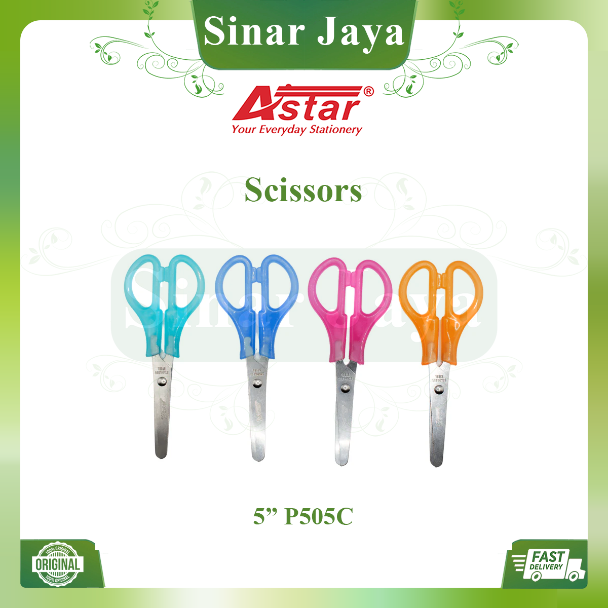 [SJ] ASTAR Gunting / Scissors 4" / 5" / 6" / 7" P504C / P505C / P506C ...