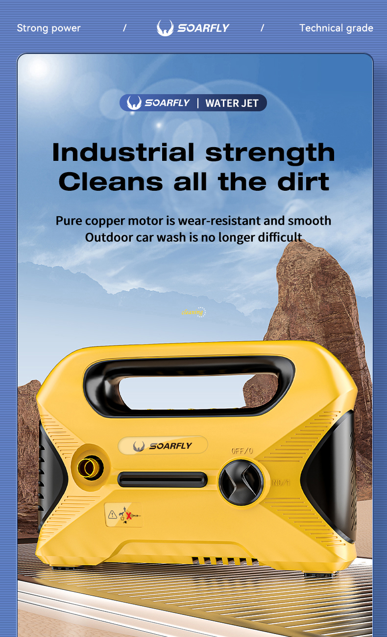 SOARFLY 4800W Water Jet High Pressure Cleaner High Pressure Portable ...
