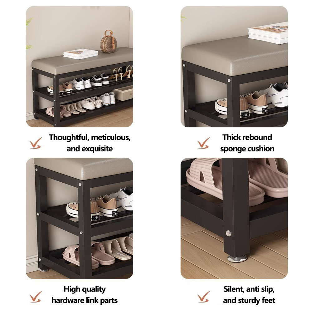 Timber home shoes rack change shoe stool Shoes Storage Organizer Shoe ...