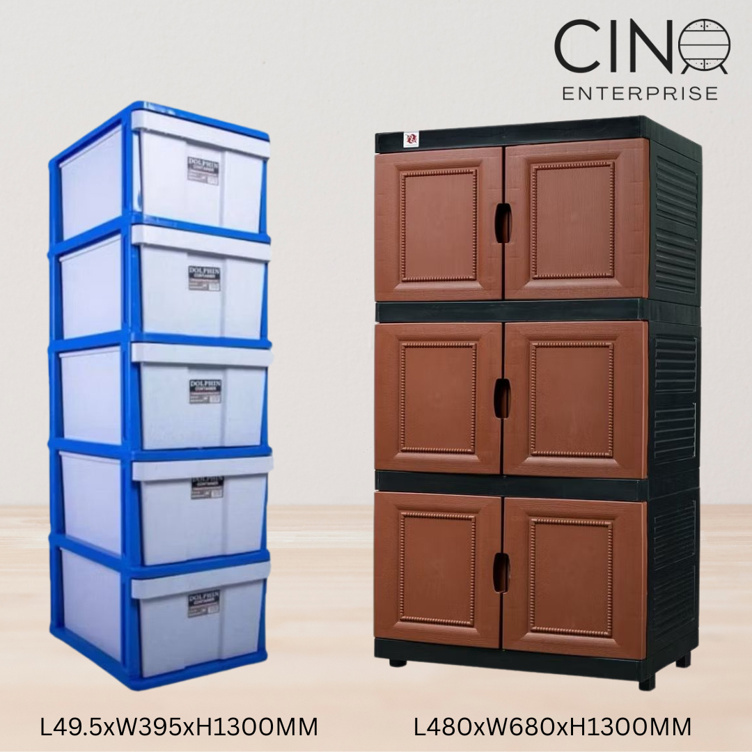 [𝐅𝐑𝐄𝐄 𝐒𝐇𝐈𝐏𝐏𝐈𝐍𝐆] Plastic Storage Cabinet 3/5 Tier / Plastic Cabinet ...