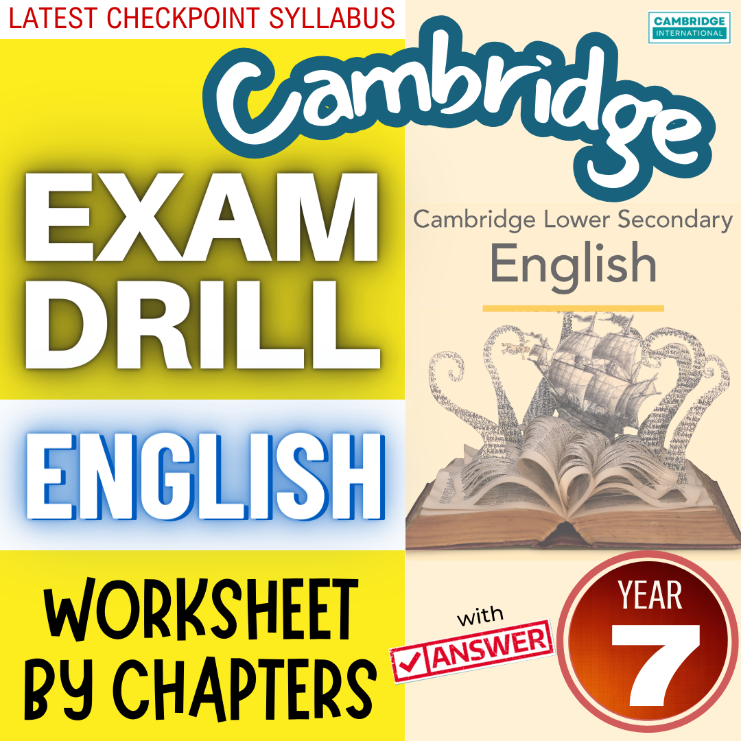 K3.9 New Cambridge English 7 Exam Drill Worksheet by Chapter + Answer ...
