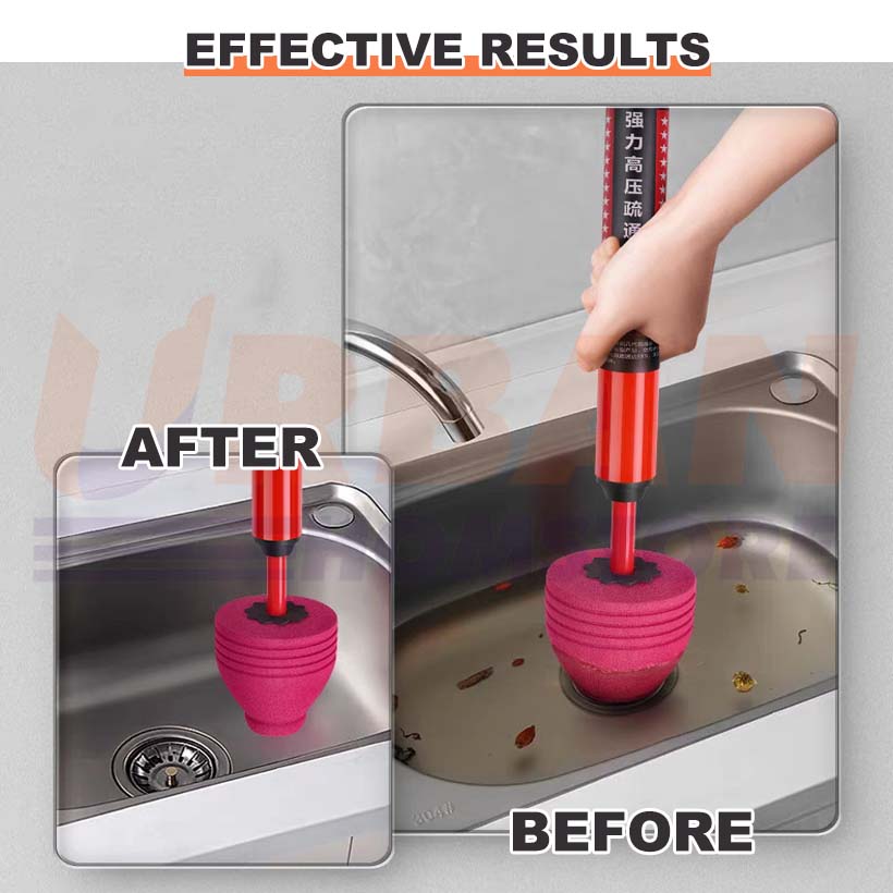 UBH Toilet plunger Toilet pump High pressure multifunction drain pipe ...