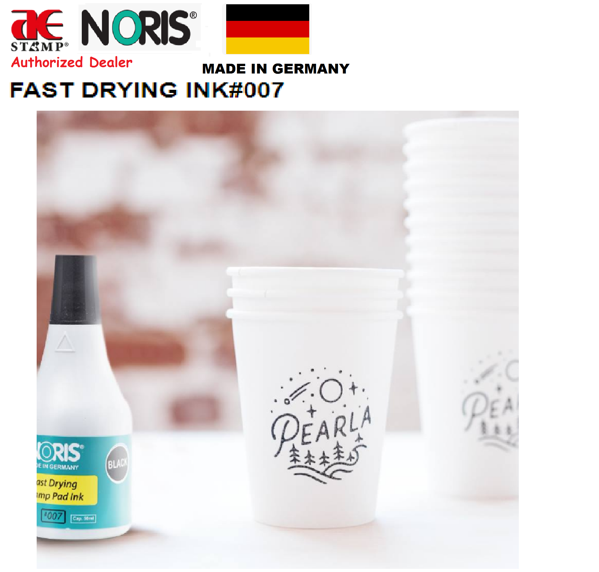 AE NORIS FAST DRYING INK #007 50ml (dry time 120 - 180 Sec) All Surface ...