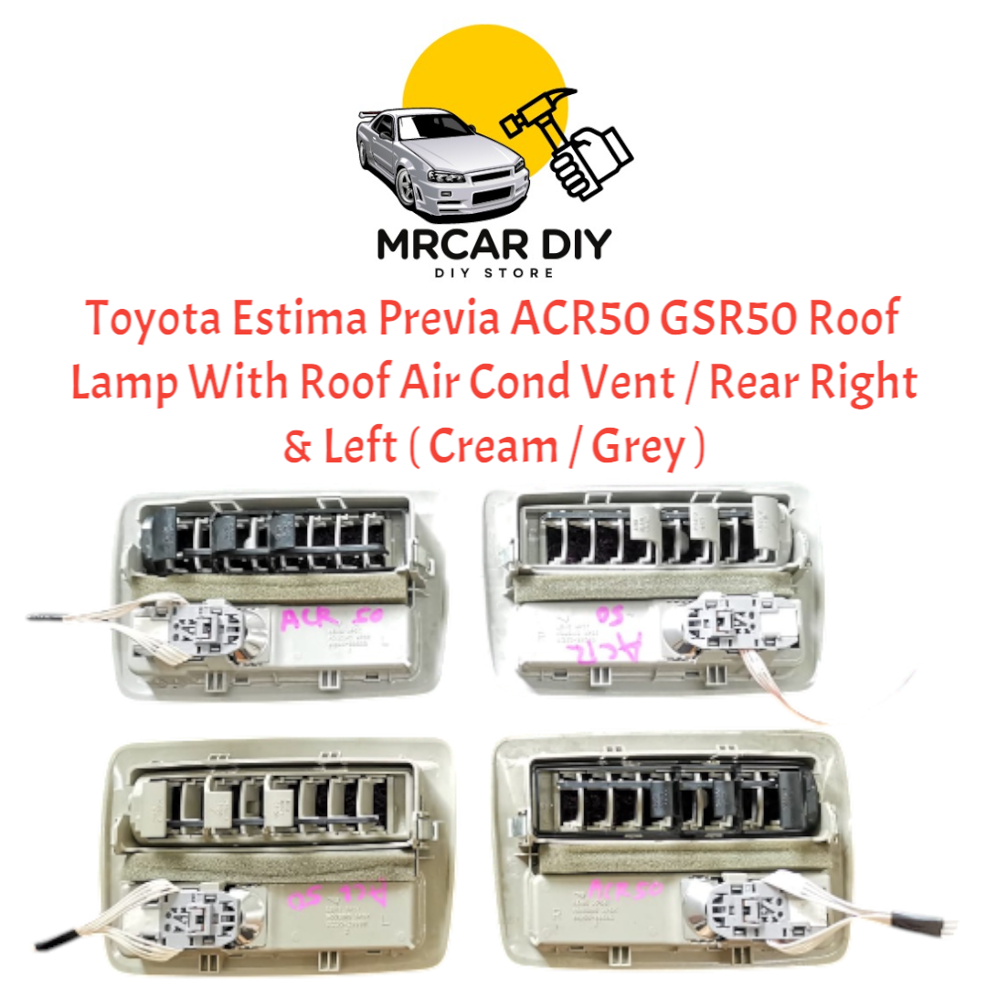 Toyota Estima Previa ACR50 GSR50 Roof Lamp With Roof Air Cond Vent ...