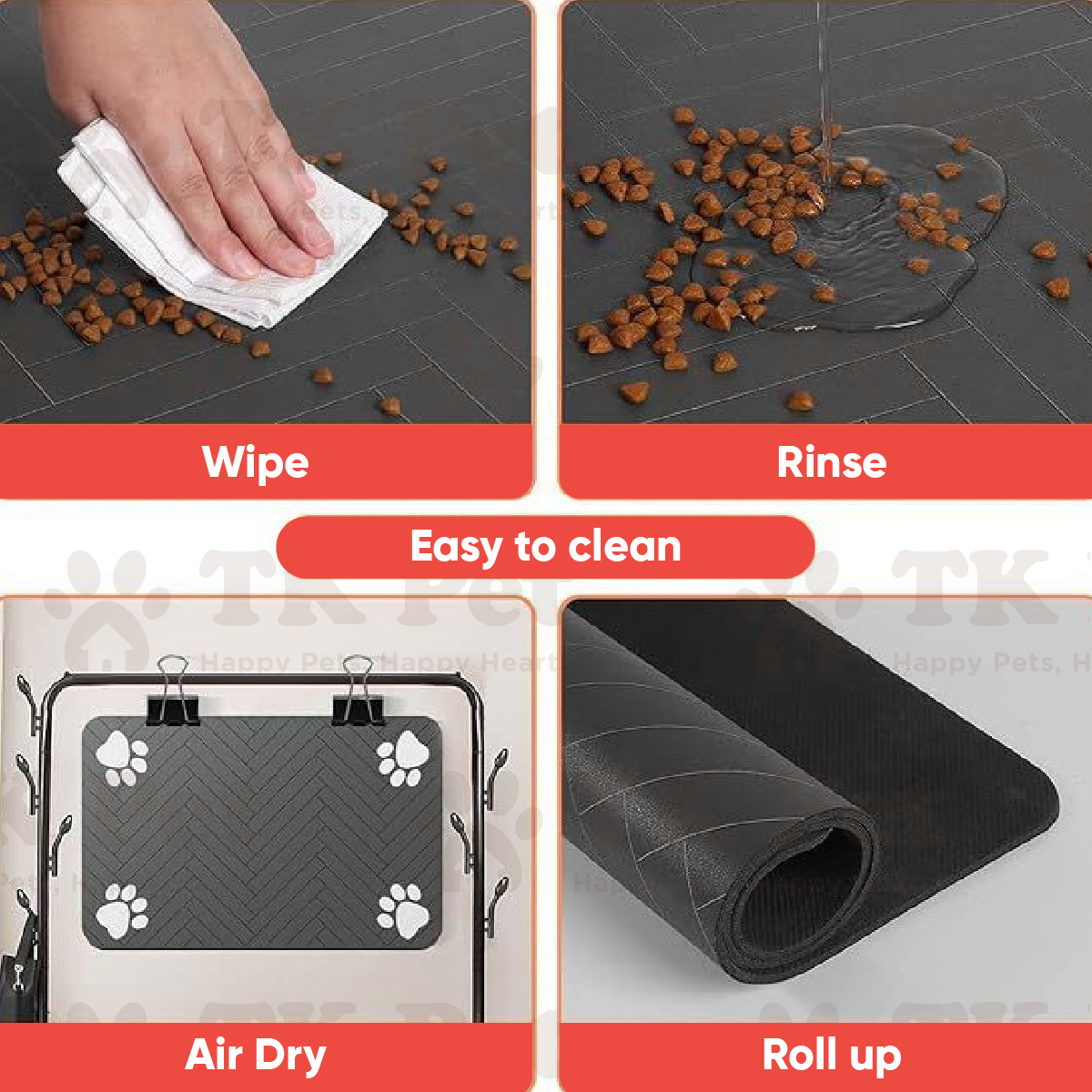 PREMIUM QUALITY Pet Food Mat Pet Feeding Mat Pelapik Makanan Kucing Mat ...