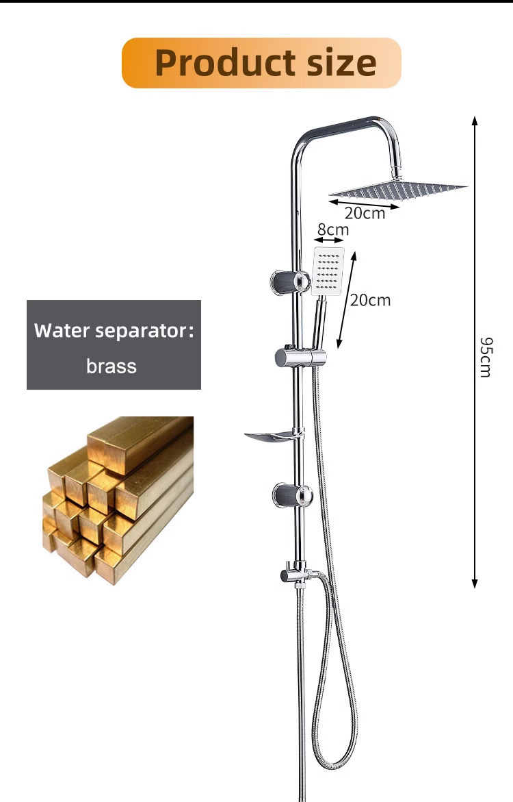 SUS 304 Stainless Steel Rain Showe Set 2in1 Bathroom Mixer Shower Set ...