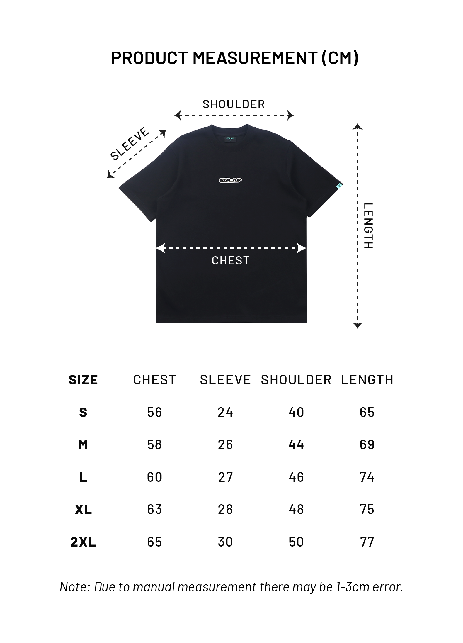 EGLAF Basic Define Yourself Tee - Black | Shopee Malaysia