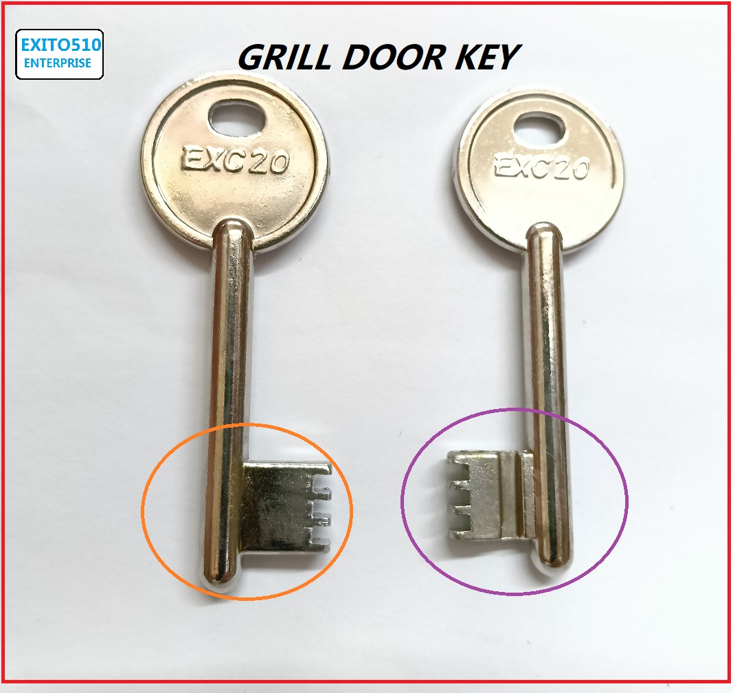 EXCEL Lock for Metal Door KEY ONLY /Kunci Pintu Grill /Gate Lock KUNCI ...