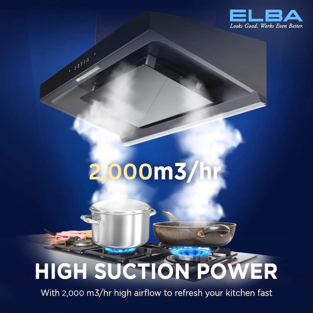 ELBA SENSO EH-Q9633ST(SS) 8842 Kitchen Hood Cooker Hood and Hob Set ...