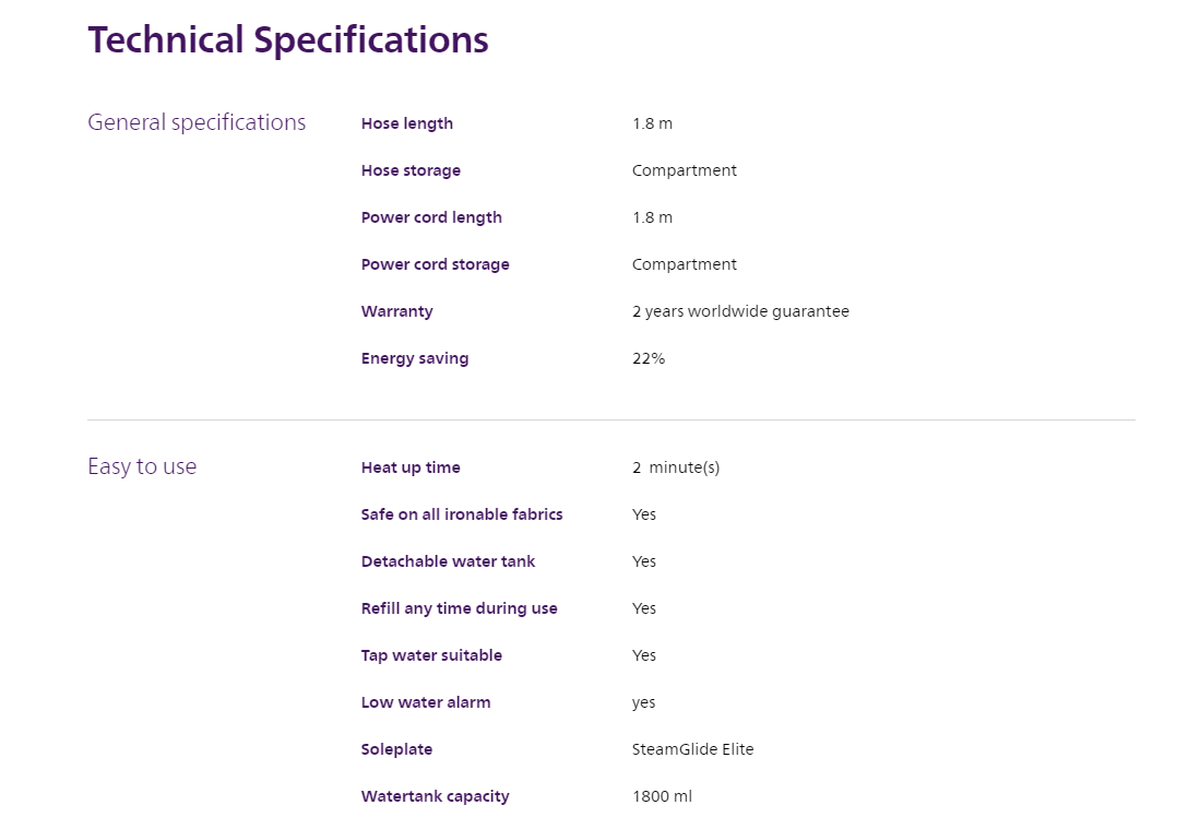 Philips 2700W PerfectCare 8000 Series Steam Generator PSG8030/20 ...