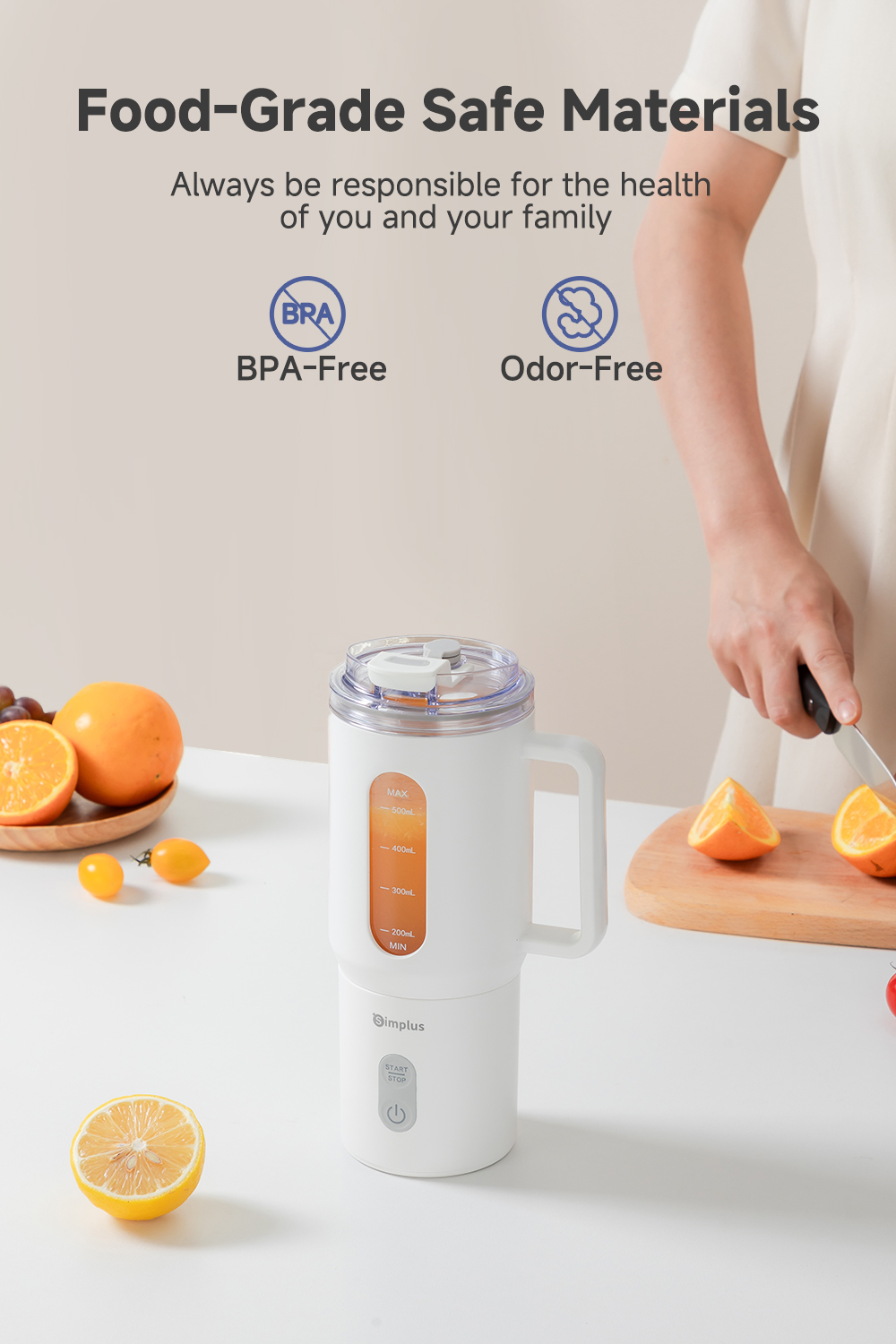 【New Launch】Simplus Portable Blender Wireless Juicer Cup To-Go Travel ...