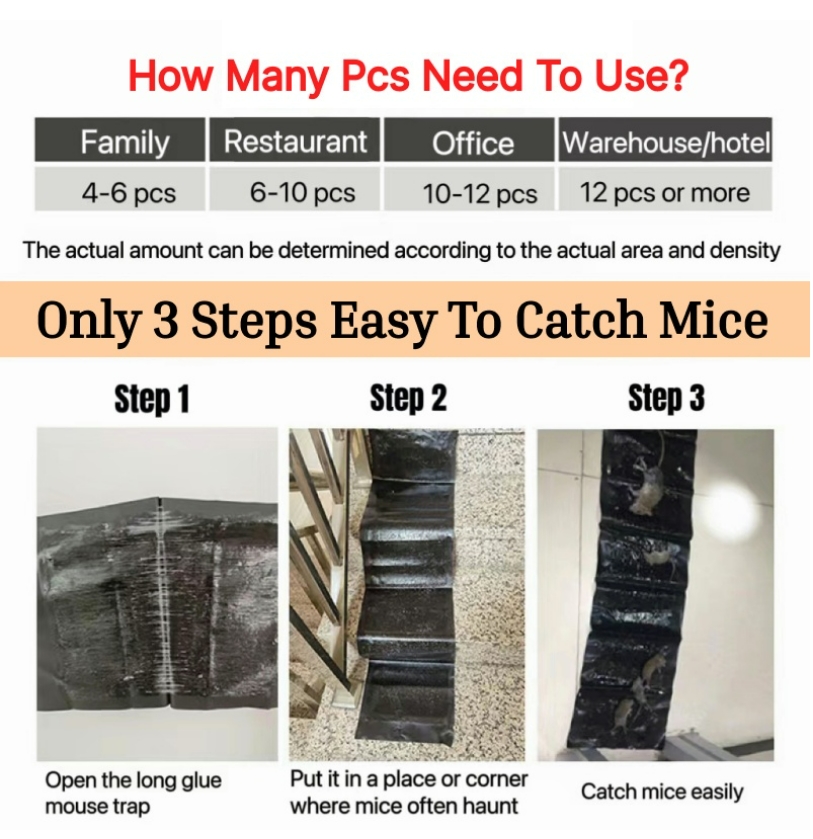 🎁BUY 10 FREE 1🎁Gam tikus Big Sticky Mice Glue Trap High Effective Mouse ...