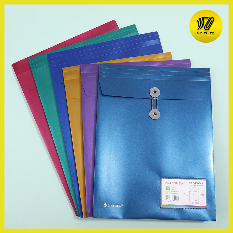 MYFILES A4 Envelope Rope File Vertical Portrait Document File Holder ...