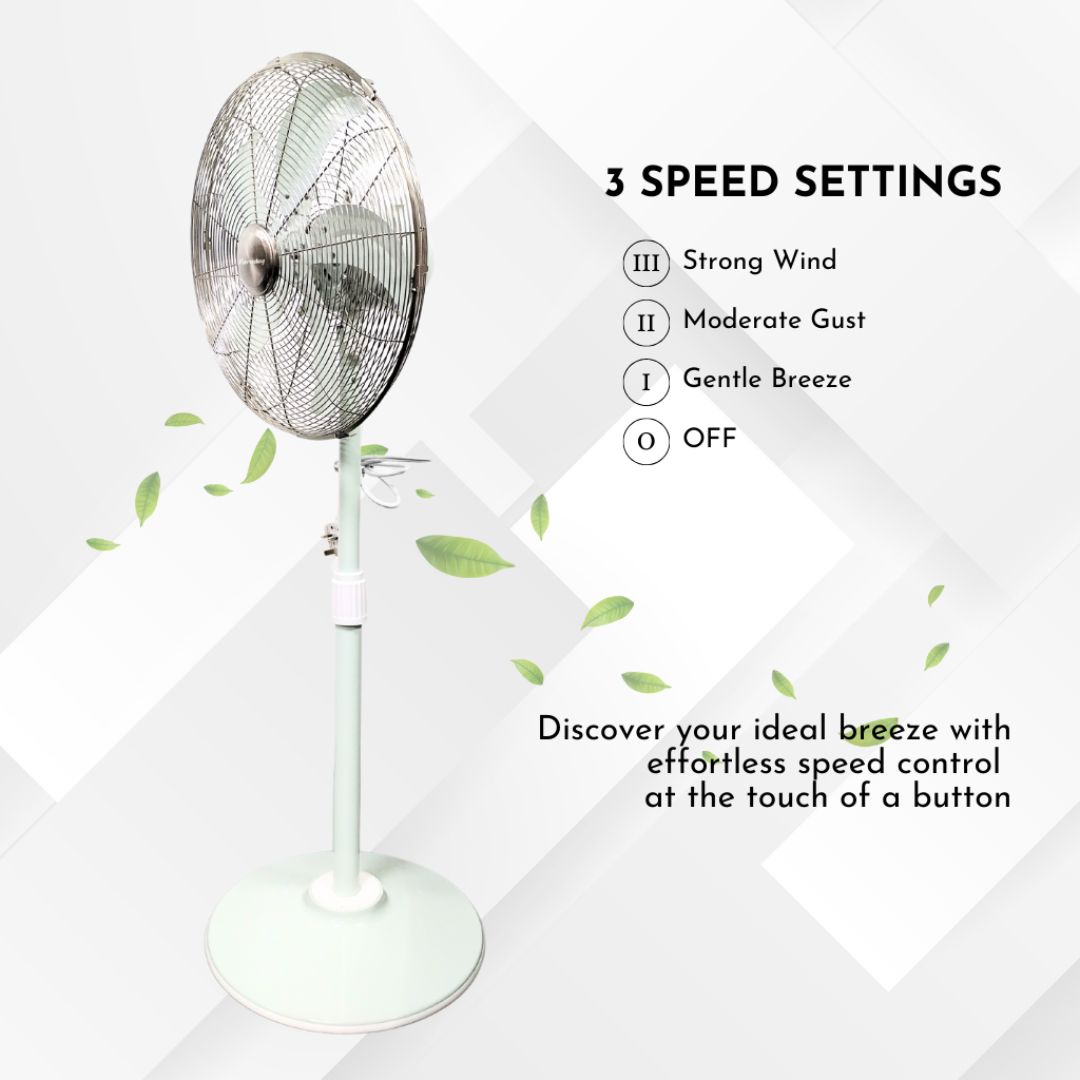 KHIND 16" Antique Stand Fan SF161 / FARADAY Antique Stand Fan 16” With ...