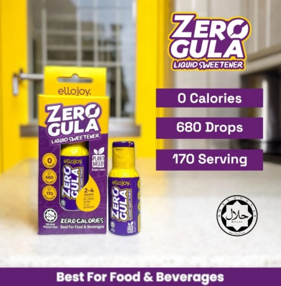 Ellojoy Zero Gula Sweetener 17ml (15 flavours) | Zero Gula Ellojoy 17ml ...