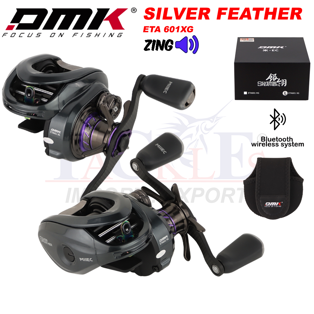 DMK Silver Feather Mesin Baitcasting Dengan Charger | Bunyi ZING ...