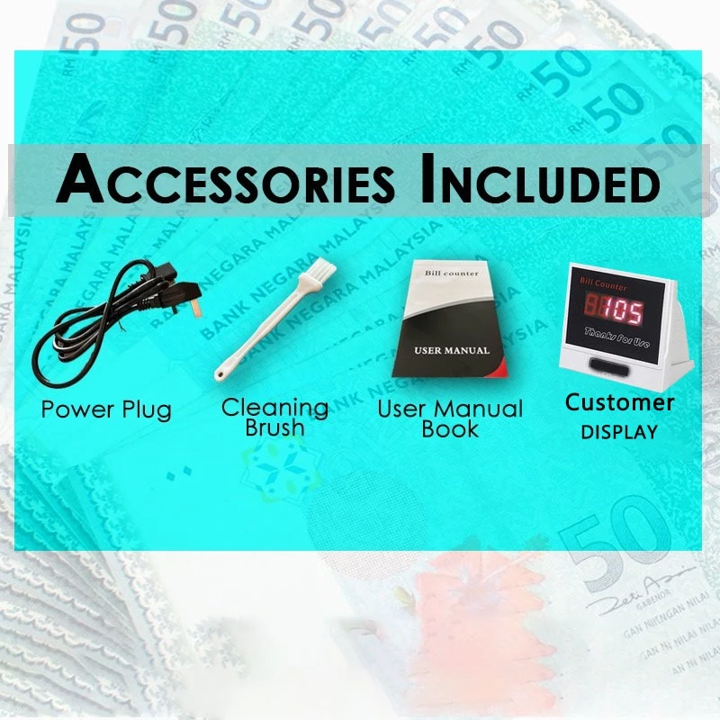 RUBY Automatic Multi Currency Money Counter Cash Bill counting Machine ...
