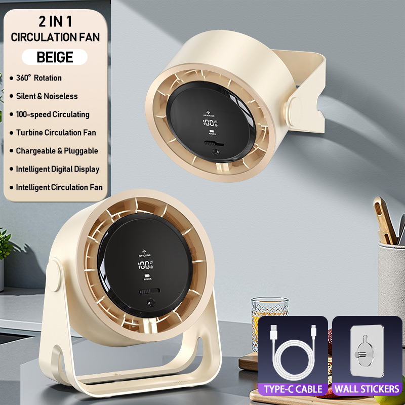 Tresgadget Foldable Fan Folding Design 90° Angle Adjustment Strong Wind ...