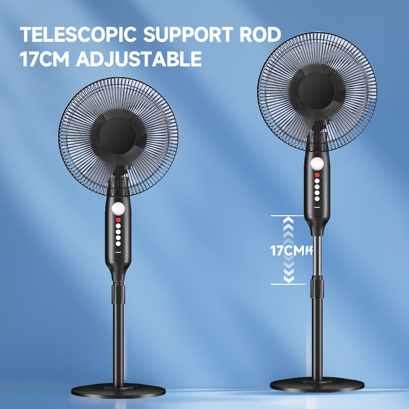 YAKO Solar Fan DC 16 Inches Rechargeable Solar Kipas With USB Charging ...