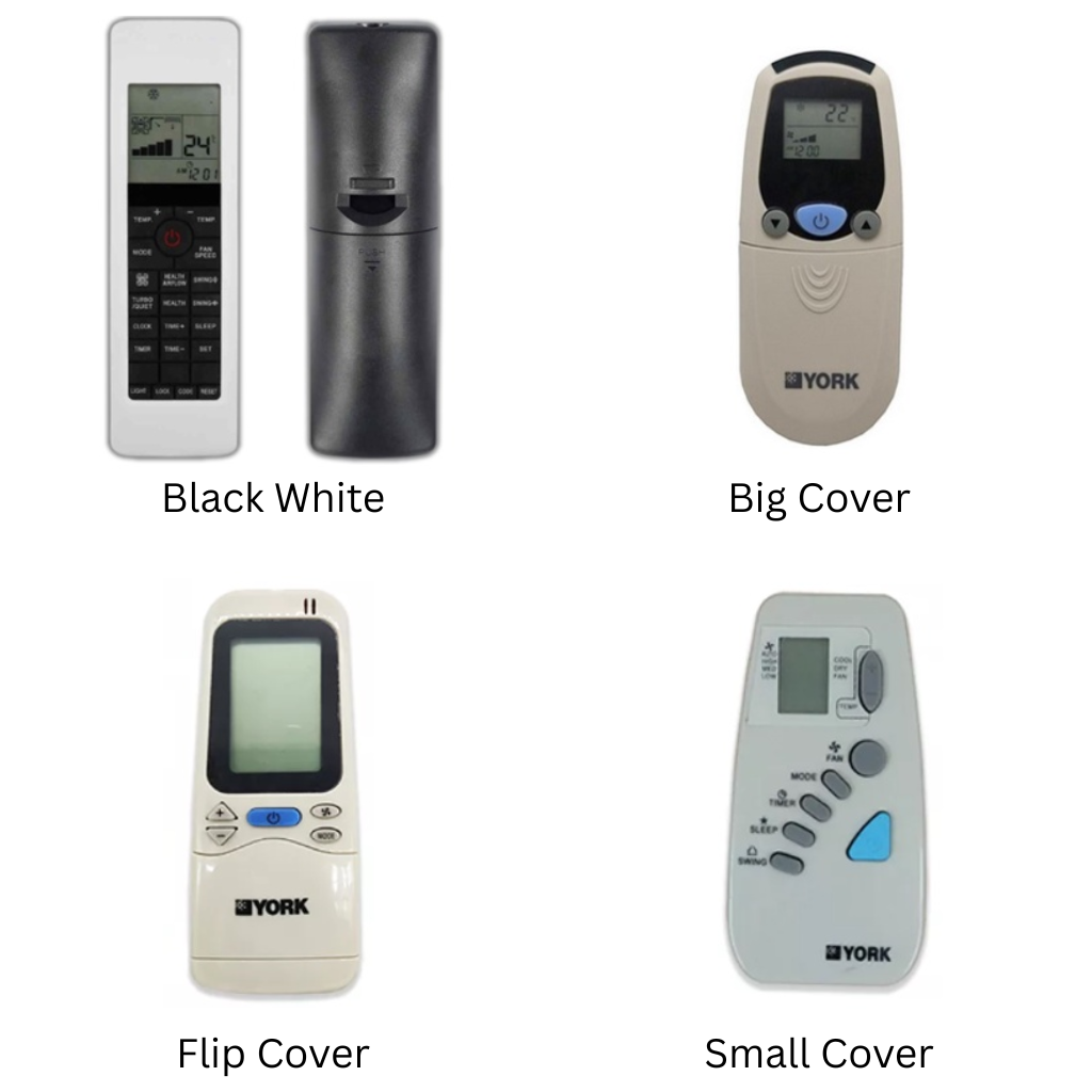 York Air Conditioner Remote Control - Easy Replacement Remote with LCD ...