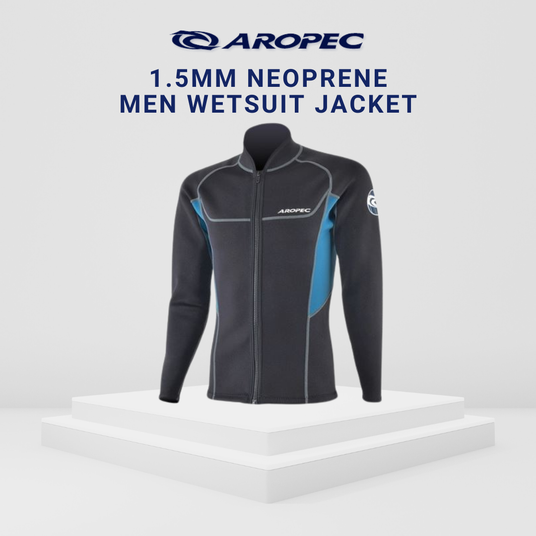AROPEC 1.5mm/3mm Neoprene Wetsuit Jacket Men for Scuba Diving ...