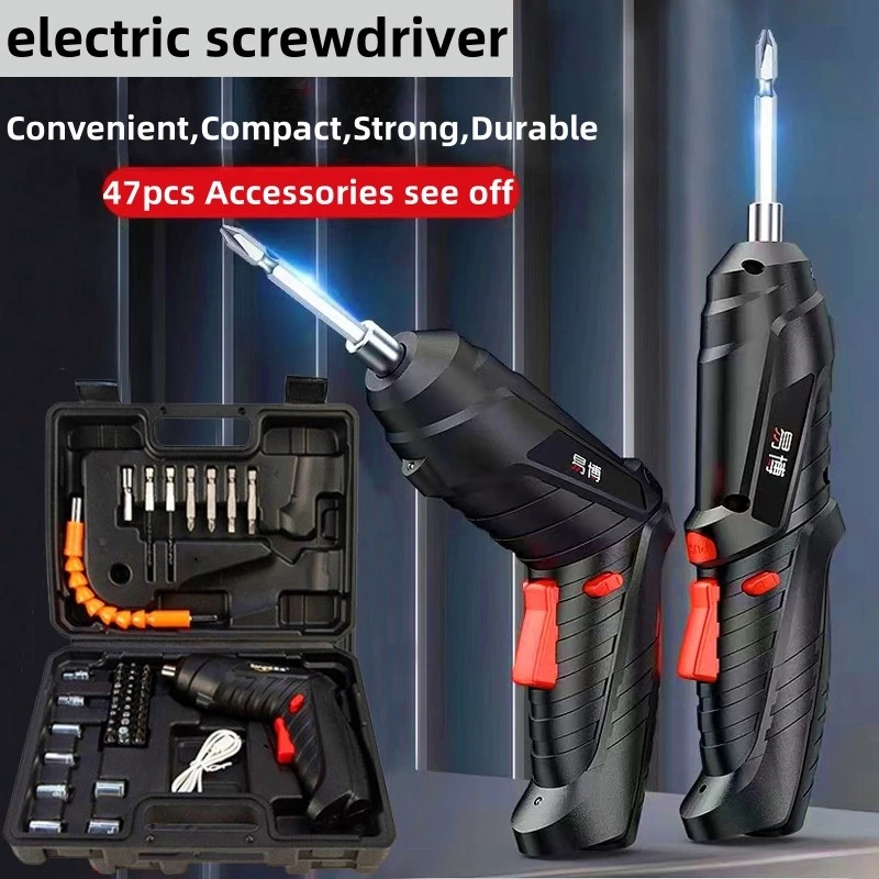 【Local Supply】Cordless Electric Screwdriver Drill 49 pcs 3.6V ...