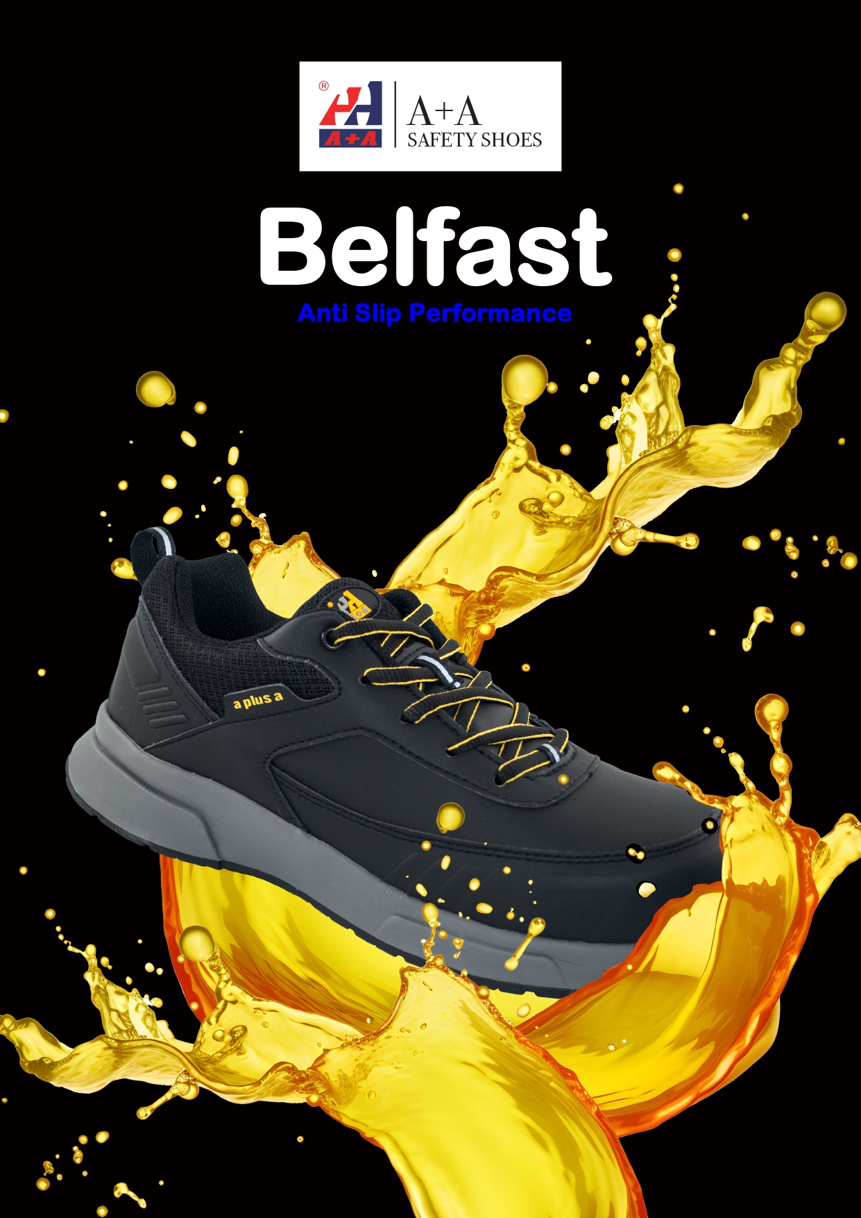 A+A Safety Shoes - Belfast | Anti-Slip | Dosh SIRIM Certified | Shopee ...