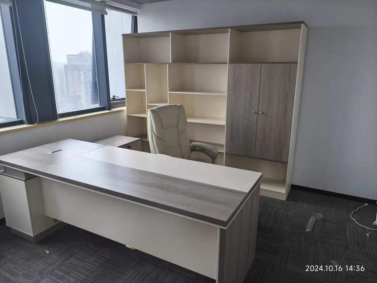 Office Desk Meja Pejabat Meja Boss With Side Cabinet High Quality ...