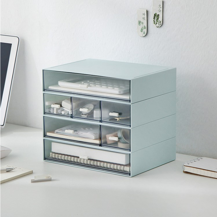 Desktop Storage Drawer - Mini Container Desk Organizer for Cosmetics ...