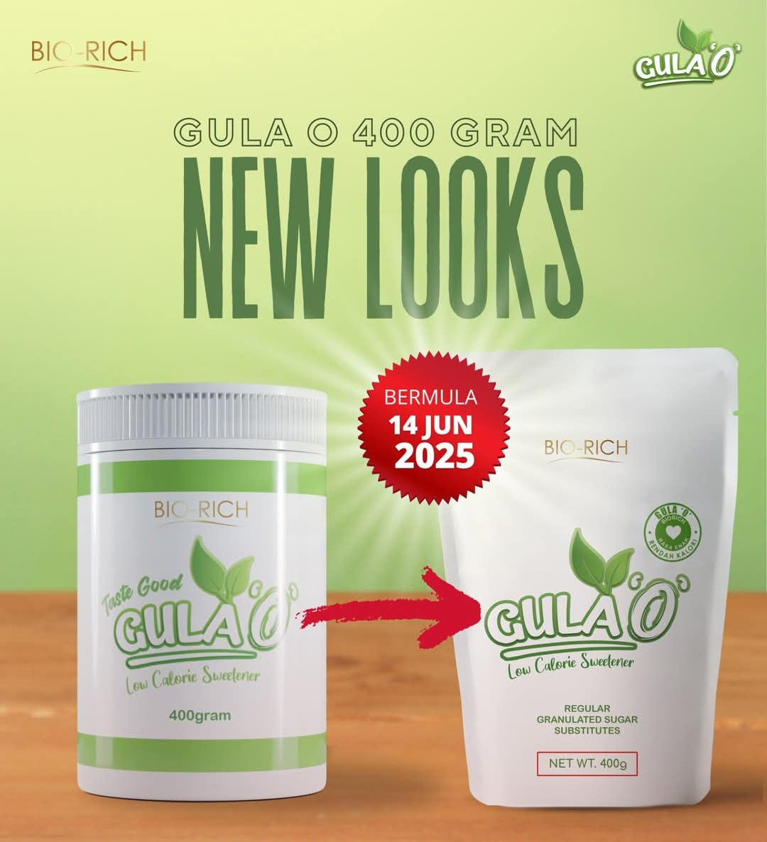 Gula O BIO RICH pemanis rendah kalori ORIGINAL GULA O BioRich Pengganti ...