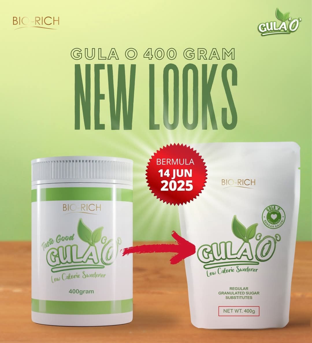 Gula O Botol 70gram Pemanis Rendah Kalori biorich, Gula Nano - Original ...