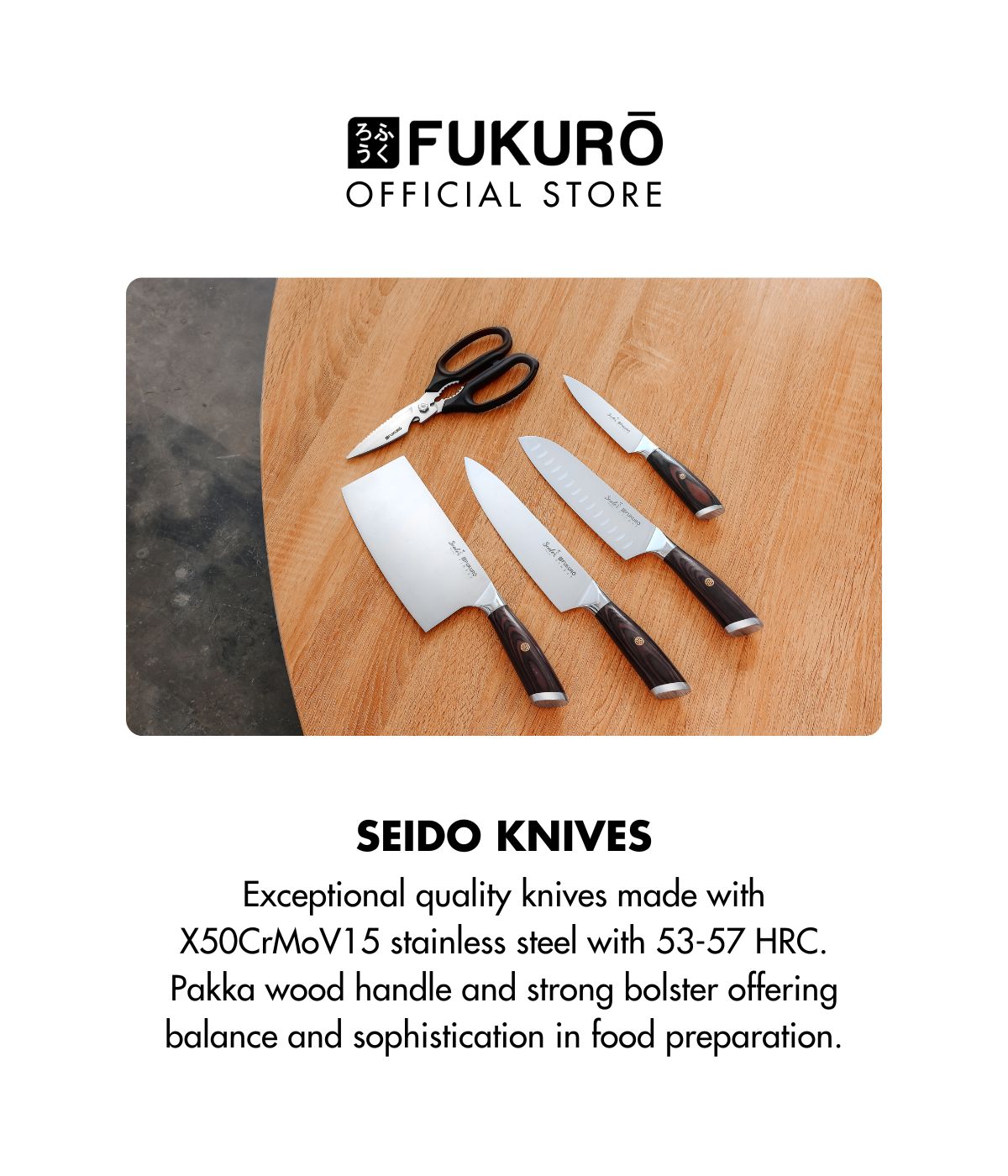 Fukuro Seido Stainless Steel Chef's Knife | Shopee Malaysia