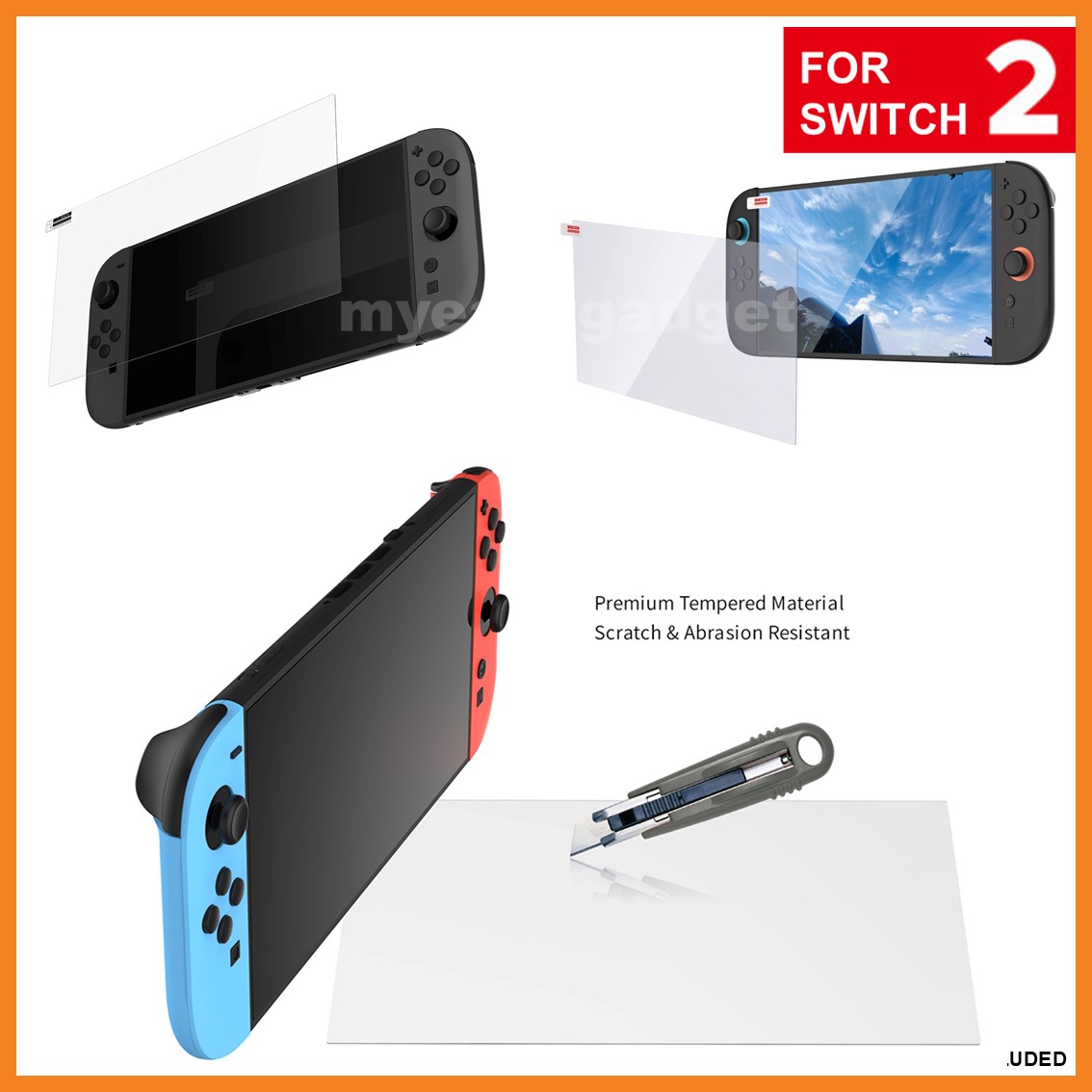 DOBE Tempered Glass Screen Protector for Switch 2 – HD Clear / Anti ...