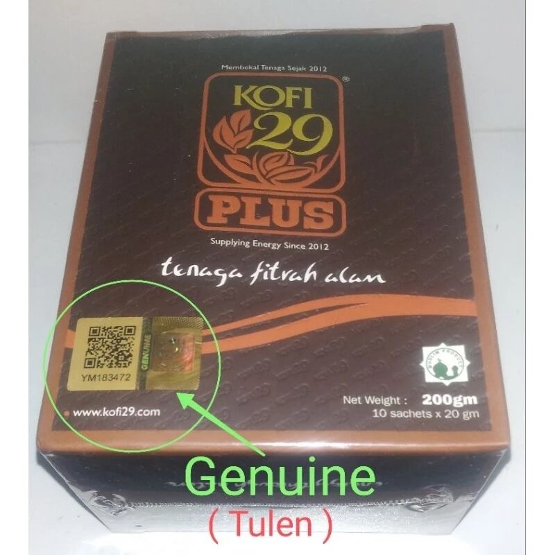 KOFI 29 PLUS Kopi 29 Plus Tenaga Fitrah Alam Original (10 Sachets x ...