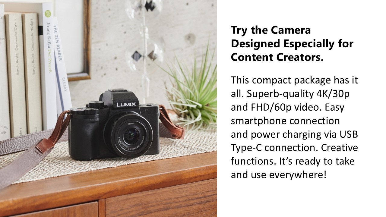 LUMIX G Camera DC-G100DKGAK with USB Type-C with H-FS12032 Lens ...